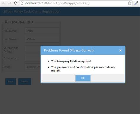 Showing Webapi Validation Errors With Extjs 6 Peter Kellners Blog