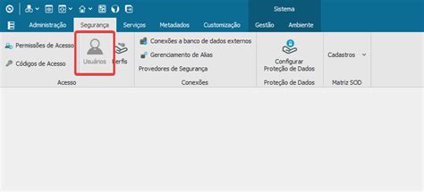 Cross Segmentos Backoffice Rm Integração Webservices Permissões Para Usuário Acessar