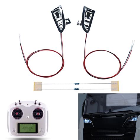 Dc 3v Intake Cover Spotlight For 1 14 Tamiya Remote Controller Scani Vajjexrc