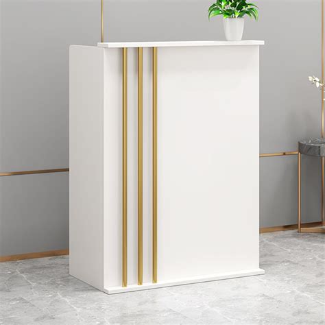 Modern Small Reception Desk For Office Salon Lobby Checkout Space