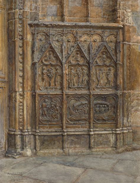 Thomas Matthew Rooke 1842 1942 Carvings By The Cathedral Door