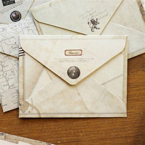 12pcs Pack Retro Small Envelope For Letter Set Diy Grandado