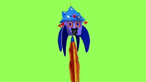The Blue Purple Rocket Playhouse Disney Bumper Ids 1999 2000 3d Model