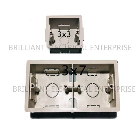 Electric Switch And Socket Pvc Partition Box 3x3 3x6 3x7 Switch Base