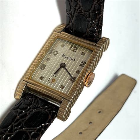 Find Retro Watch Long Rectangular Bulova Wristwatch 21 Jewel Movement