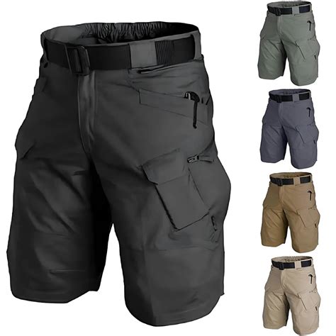 Alexander™ Cargo Shorts Med 7 Fickor Gratis Bälte Trevlig Borg