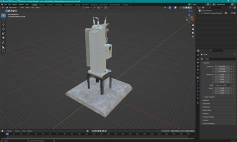 Substation Voltage Regulator 3d Model Turbosquid 2381603