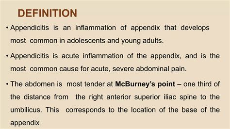 Appendicitis PPTX