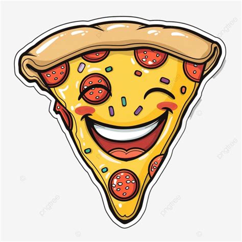 피자 미소 티셔츠와 스티커 디자인 웃다 불 이모티콘 Png 일러스트 및 이미지 에 대한 무료 다운로드 Pngtree