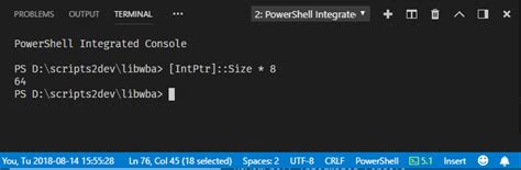 restarting integrated console does not respect powershell
