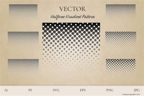 vector gradient halftone pattern texture graphic by designspacegraphics