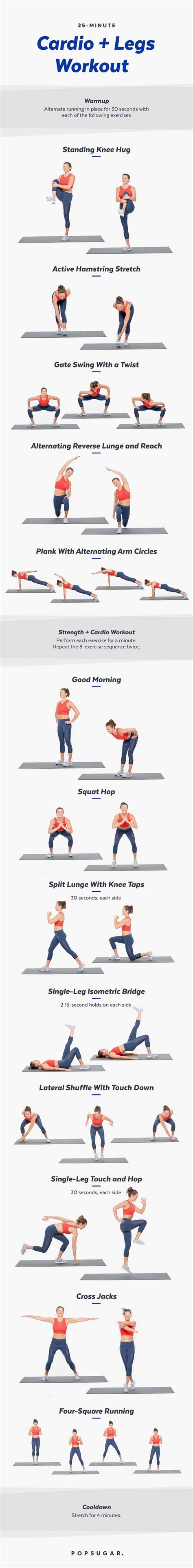 Printable Cardio And Legs Workout Ps Fitness