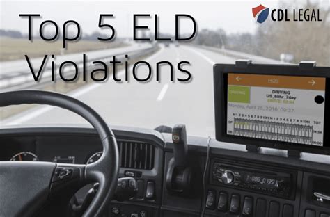 Top 5 Avoidable Eld Violations In 2019 Cdl Legal