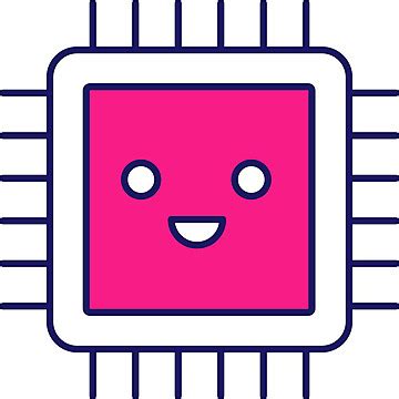 Smiling Processor Color Icon Cpu Microprocessor Good Vector Cpu Microprocessor Good Png And