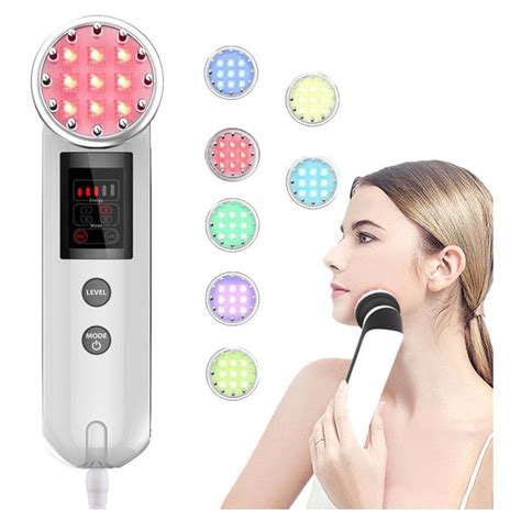 Catzon Led 7 Colors Microcurrent Facial Device Portable Anti Aging