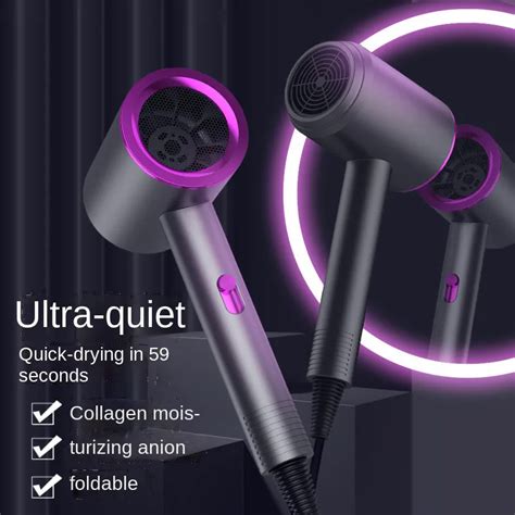 Electric Hair Dryer High Speed Electric Turbine Airflowhot Cold Wind