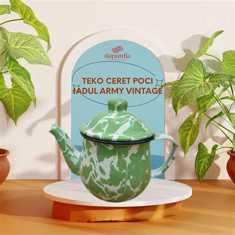 Jual Teko Ceret Poci Jadul Army Vintage Teko Unik Cebol Food Grade Shopee Indonesia