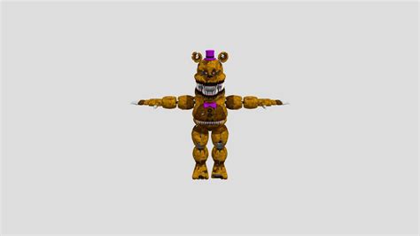 Splinks Nightmare Fredbear Fnafsfm1 Download Free 3d Model By