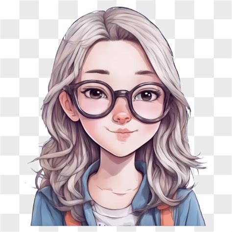 Descarga Retrato Estilizado De Una Niña Joven Cartoons En Línea Creative Fabrica