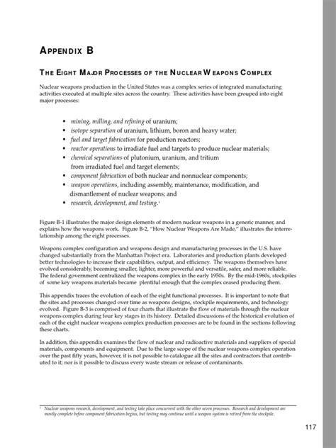 Major Processes Of The Nuclear Weapons Complex Pdf Enriched Uranium