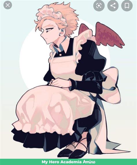 Hawks Maid Outfit All Might Maid Dress Dabi Maid Outfit Anime Art