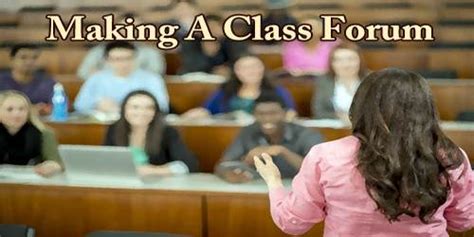 Paragraph On Making A Class Forum Assignment Point