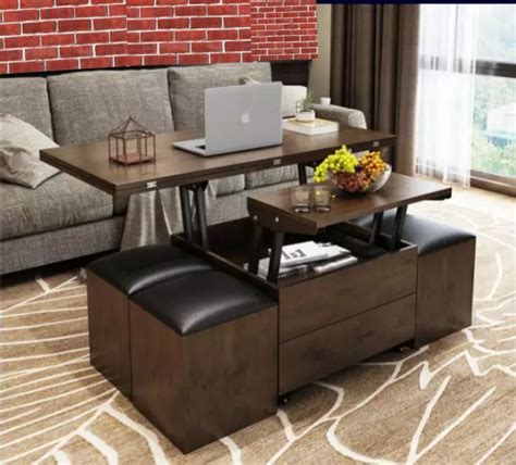 Expandable Center Table Smart Table Coffee Table Convertible To