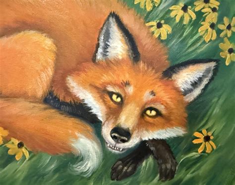 Daisy Like A Fox Original Art By Kelley Hensing Every Day Original