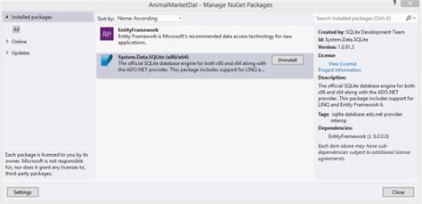 Using Sqlite With Entity Framework 6 And The Repository Pattern