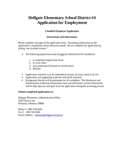 Hellgate Elementary School District Montana Doc Template Pdffiller