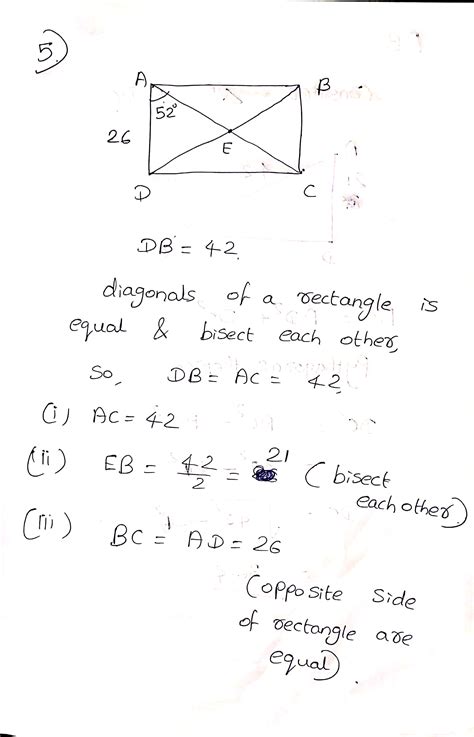 [solved] each quadrilateral below is a rectangle find the missing