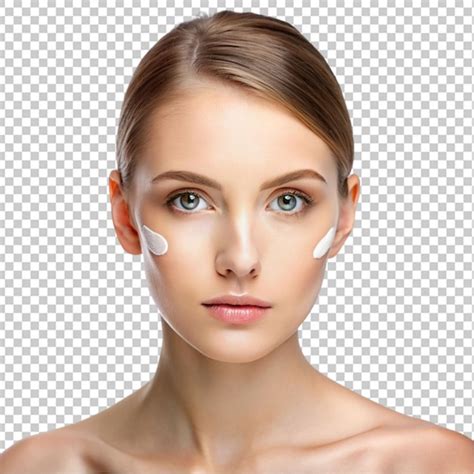 Premium Psd Young Pretty Blonde Woman Cute Face