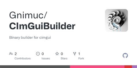 Github Gnimuccimguibuilder Binary Builder For Cimgui · Github