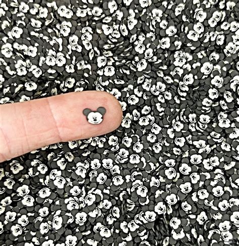 Micky Mouse Clay Slices 5mm Fake Cake Christmas Diy Resin Etsy