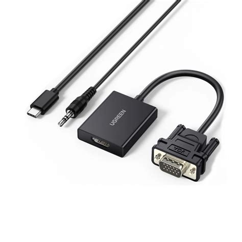 Конвертер Ugreen Cm513 50945 Vga Male To Hdmi Female Converter купить в