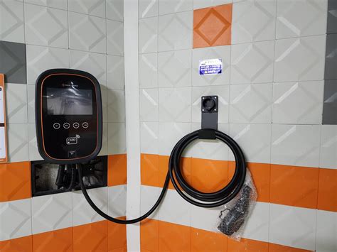 [신축건물] 준공검사용 공용 전기차 충전기 쿨차지 7kwh 벽부형 과금형 완속충전기 설치사례