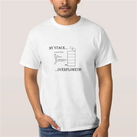 Stack Overflow T Shirt Zazzle