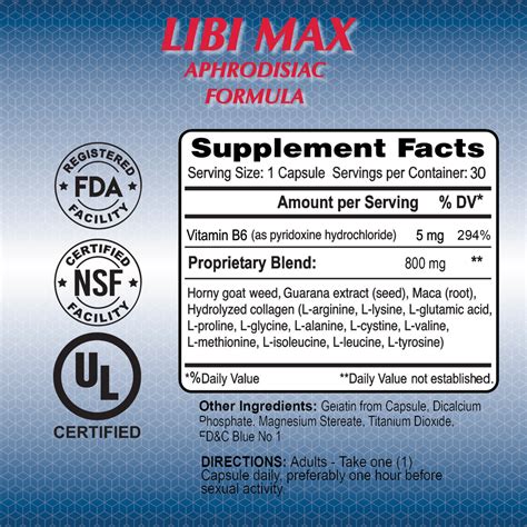 Libi Max Aphrodisiac 30 Capsules Alfa Vitamins Store