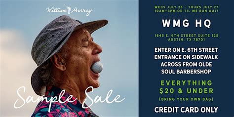 William Morse On Linkedin William Murray Golf Sample Sale