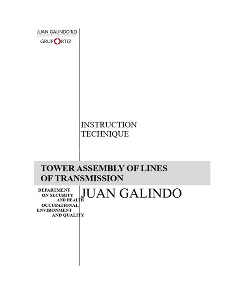 Tower Assembly Pdf Crane Machine