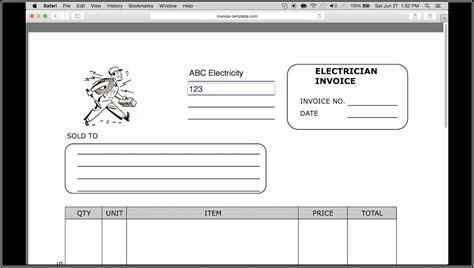 Self Employed Invoice Template Australia Template 1 Resume Examples