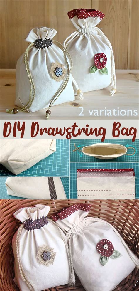 Basic Drawstring Bag Tutorial ~ Diy Tutorial Ideas