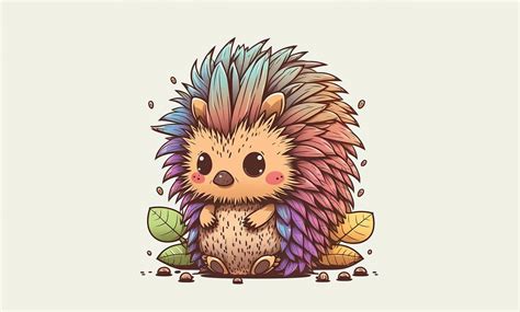 Porcupine Drawing Cute