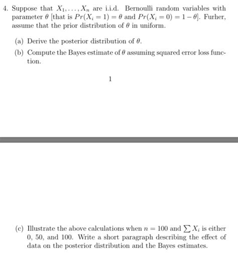 suppose that x 1 x n are i i d bernoulli