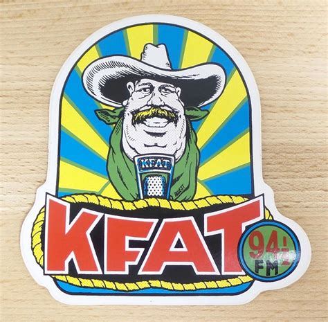 Original Vintage 1970s 80s Kfat 94 1 2 Fm Radio California Rock