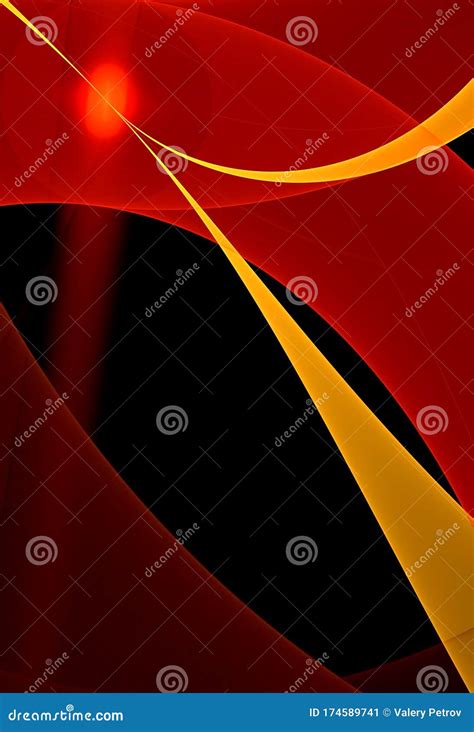 Abstract Fractal Computer Generated Image Of Multi Colored Geometric