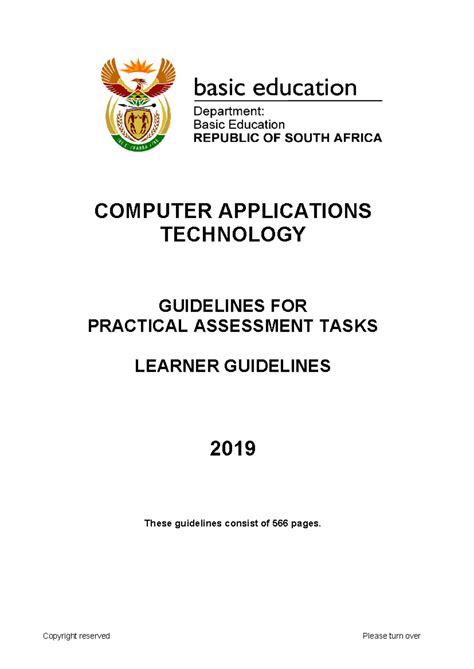 Computer Application Technology Pat Gr 12 2019 Learner Guidelines Eng
