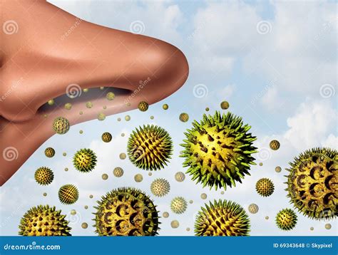 Pollen Allergy Concept Stock Illustration Illustration Of Allergies