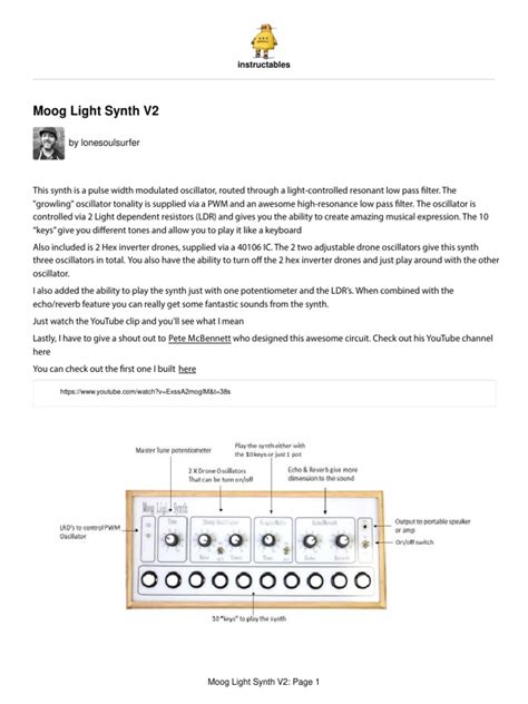 Moog Style Synth V2 Pdf