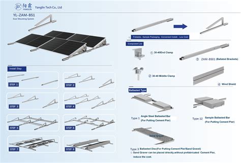 Solar Ballast Racking Brackets For East To West Solar Panel Mounting